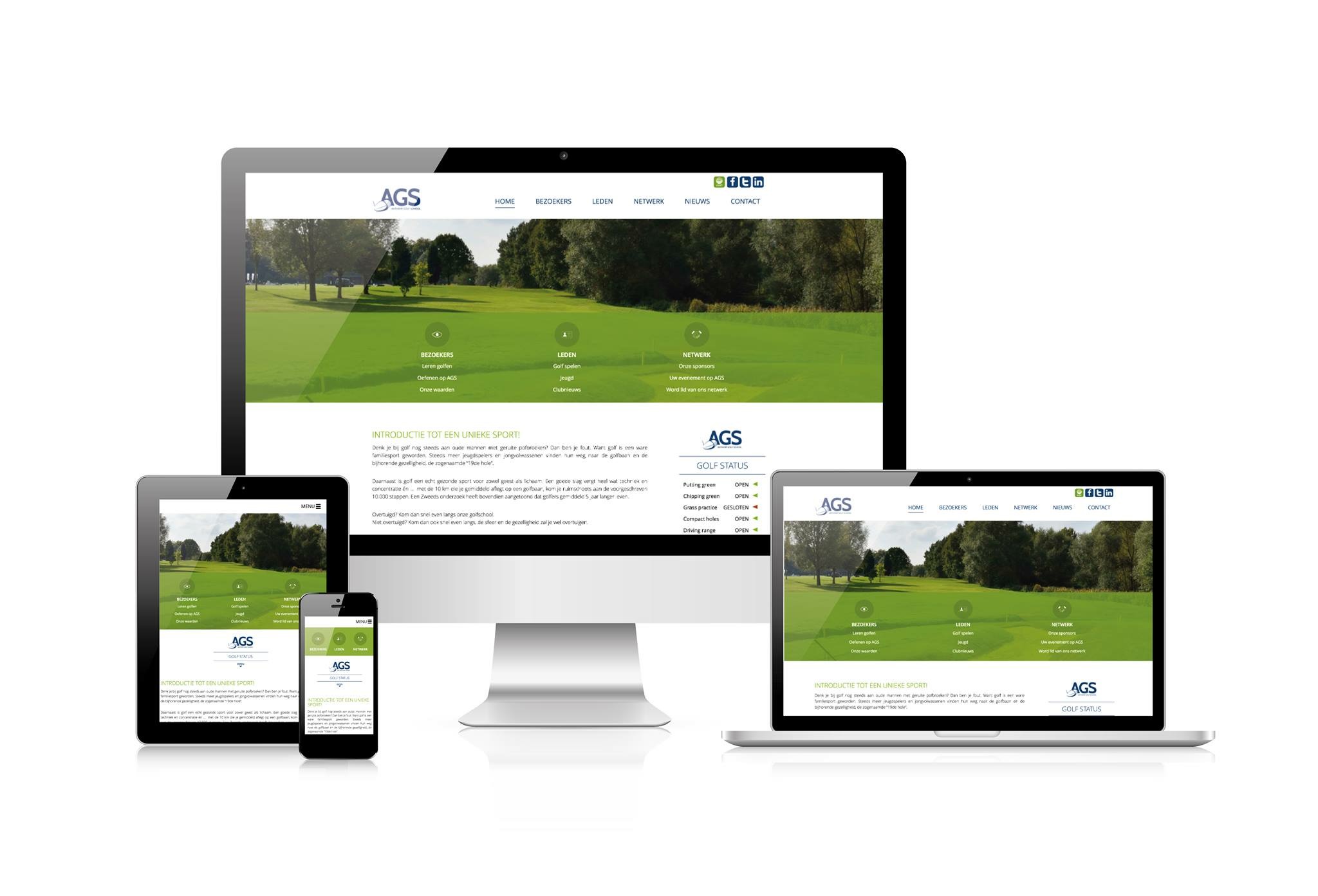 Nieuwe Website AGS – AGS – Antwerp Golf School